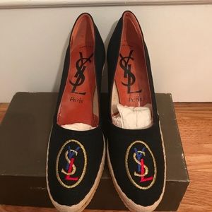 Yves Saint Laurent | Shoes | Ysl Espadrille Wedge Nwb | Poshmark
